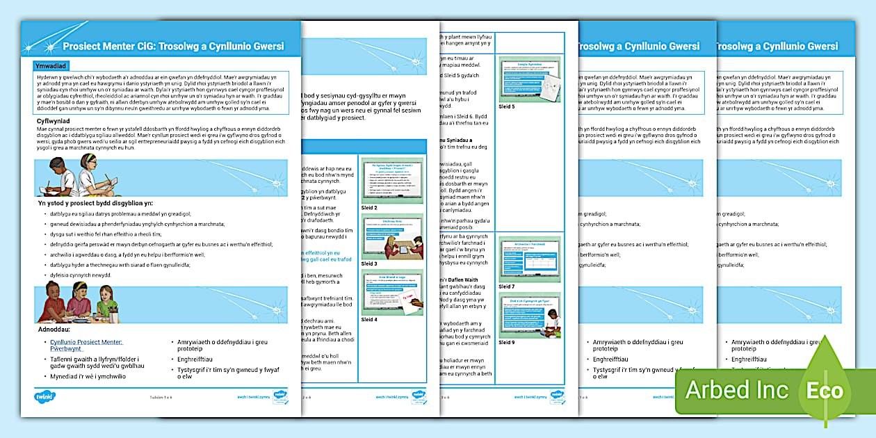 Cynllunio Prosiect Menter: Canllawiau Athrawon CC3/CC4