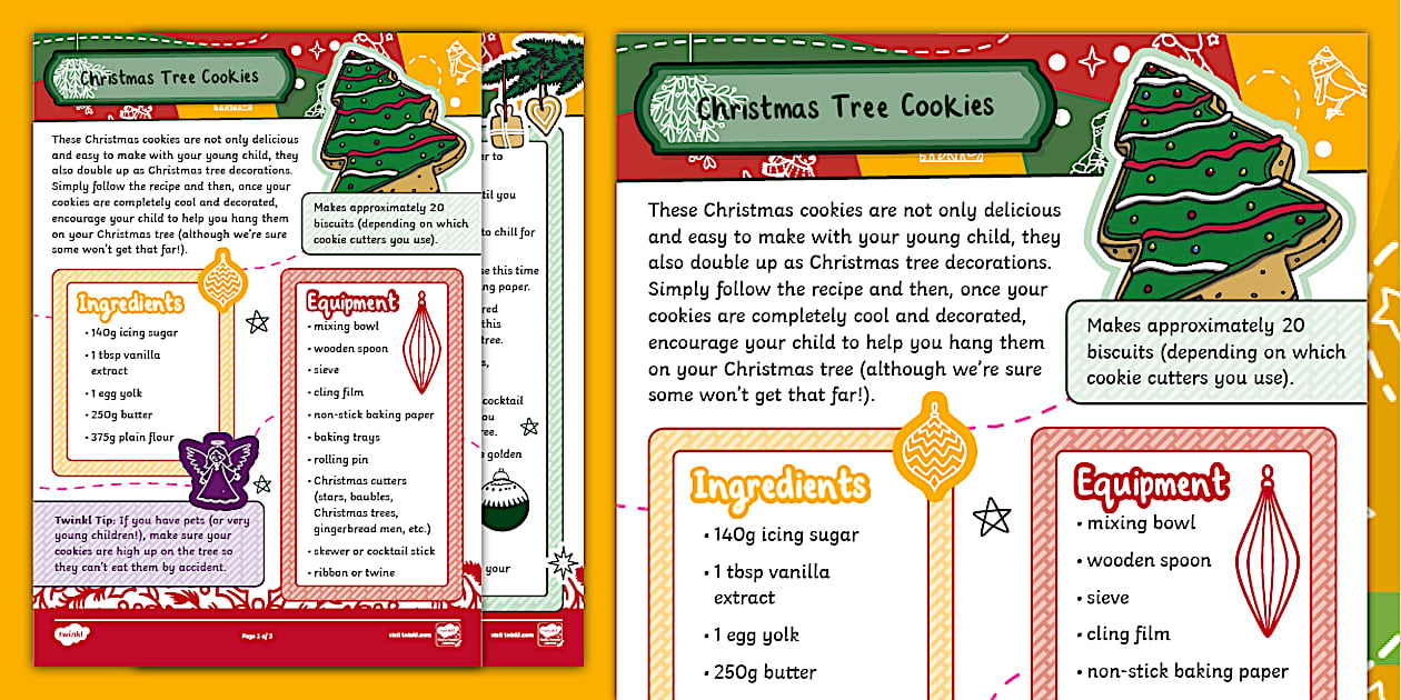 Christmas Tree Cookies (teacher made) - Twinkl