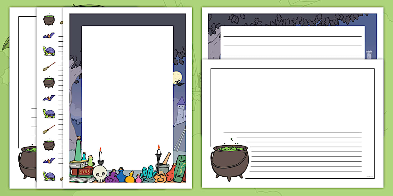 Editable A Magical Muddle Page Border Pack (teacher made)