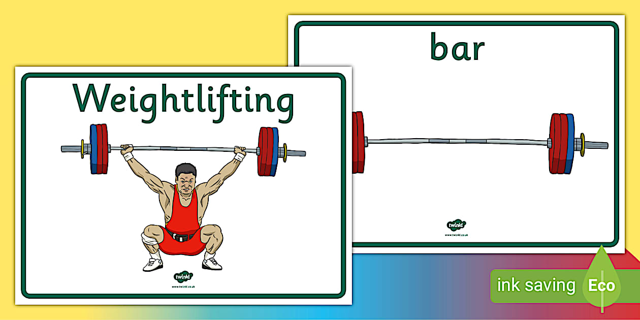 The Olympics Weightlifting Display Posters (teacher made)