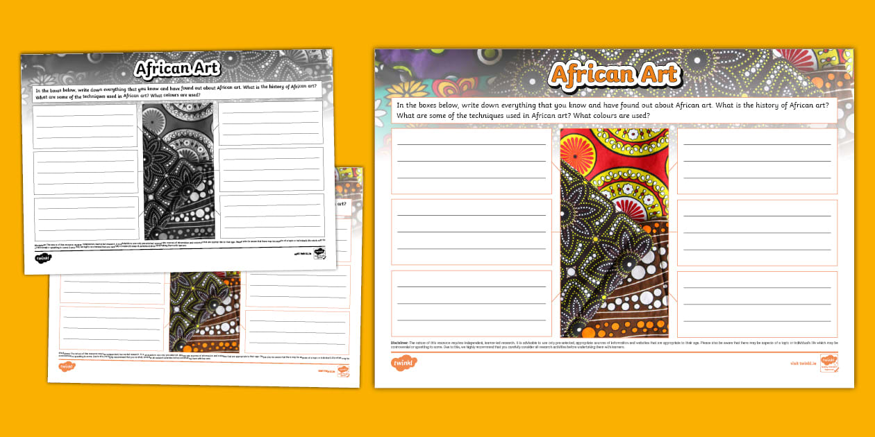 African Art Mind Map - Twinkl Mind Maps - Twinkl
