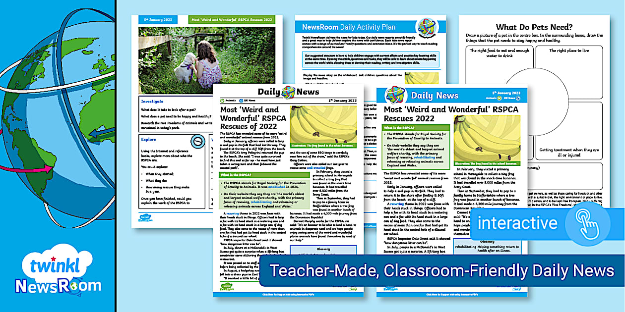 'Weird and Wonderful’ RSPCA Rescues 2022 | Twinkl NewsRoom