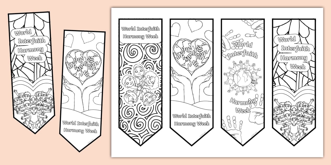 World Interfaith Harmony Week Bookmarks (teacher made)