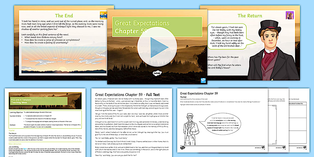 Great Expectations Chapter 59 Lesson Pack (teacher made)