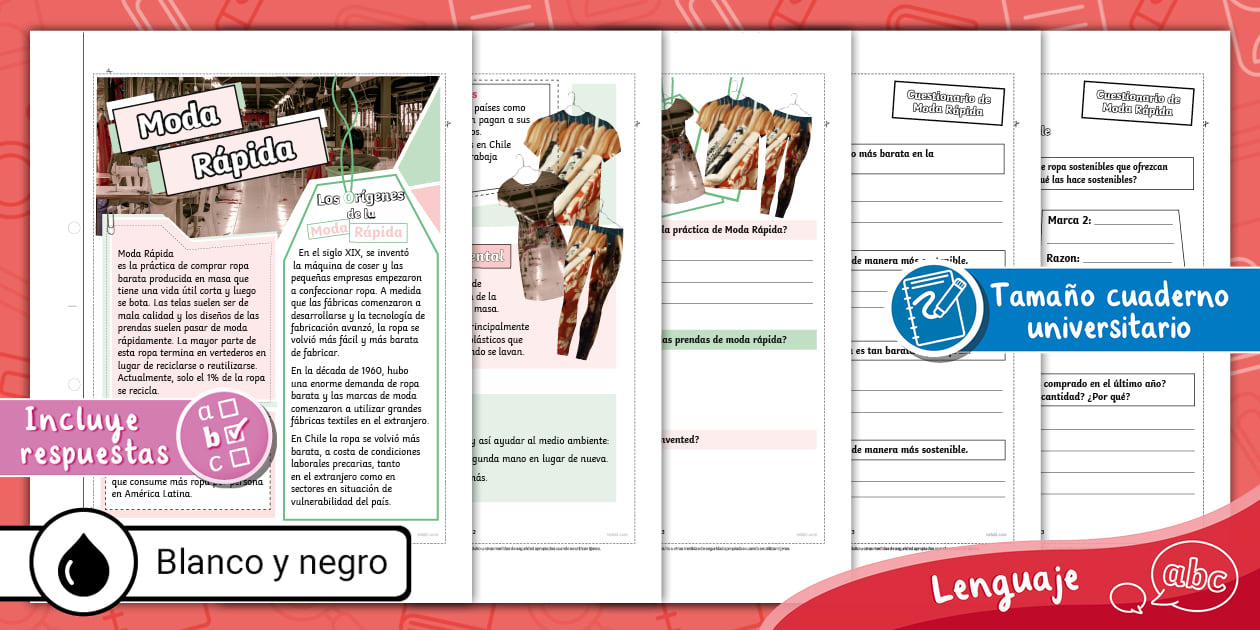 Guía | Trabajo | Moda | Rápida | Fast Fashion | - Twinkl