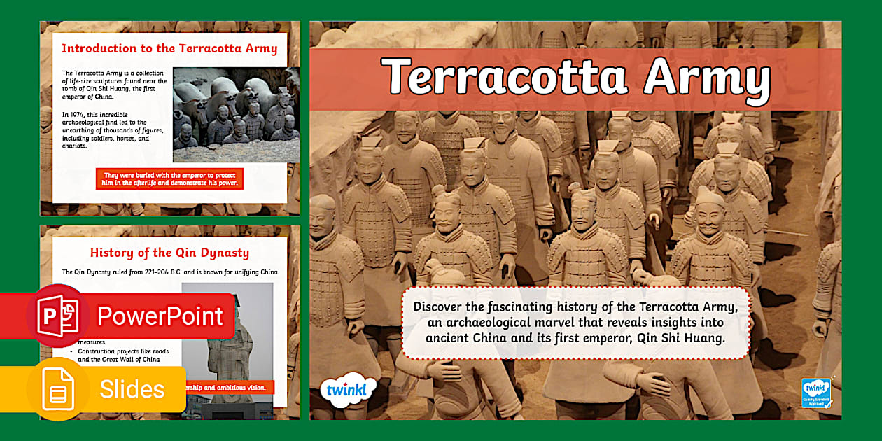 Terracotta Army PowerPoint & Google Slides for 3rd-5th Grade