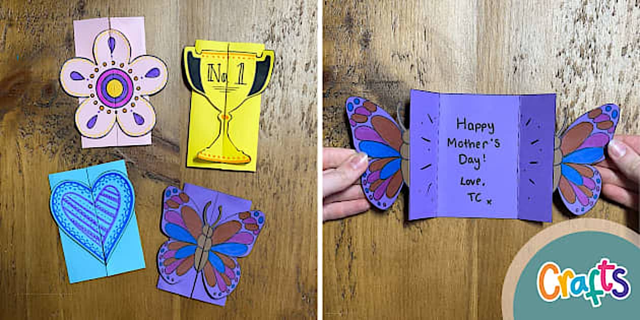 Felicitări pliabile pentru Ziua Mamei – Activitate practică