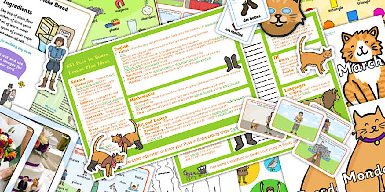 Puss in Boots KS1 Lesson Plan Ideas and Resource Pack - lesson