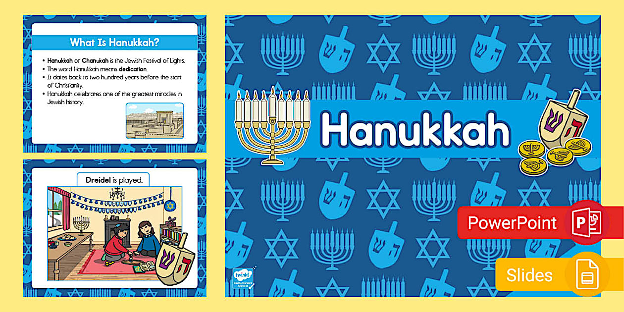 Hanukkah Presentation for K-2nd Grade | Twinkl USA - Twinkl