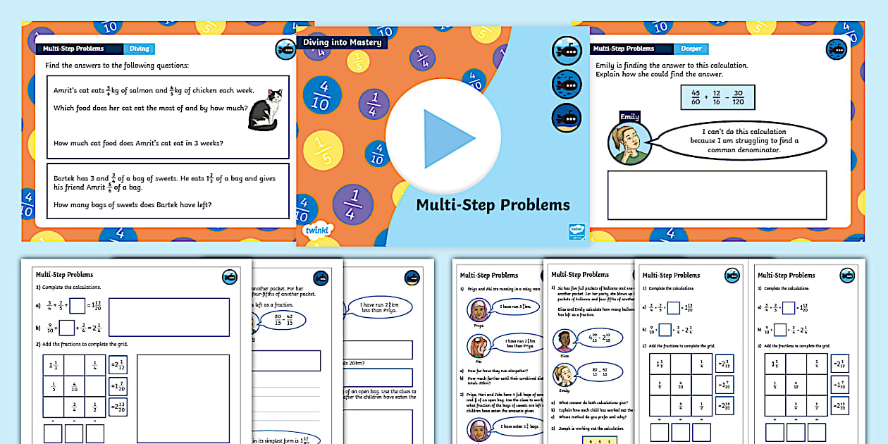 👉 Year 6 DiM: Step 9A Multi-Step Problems Teaching Pack