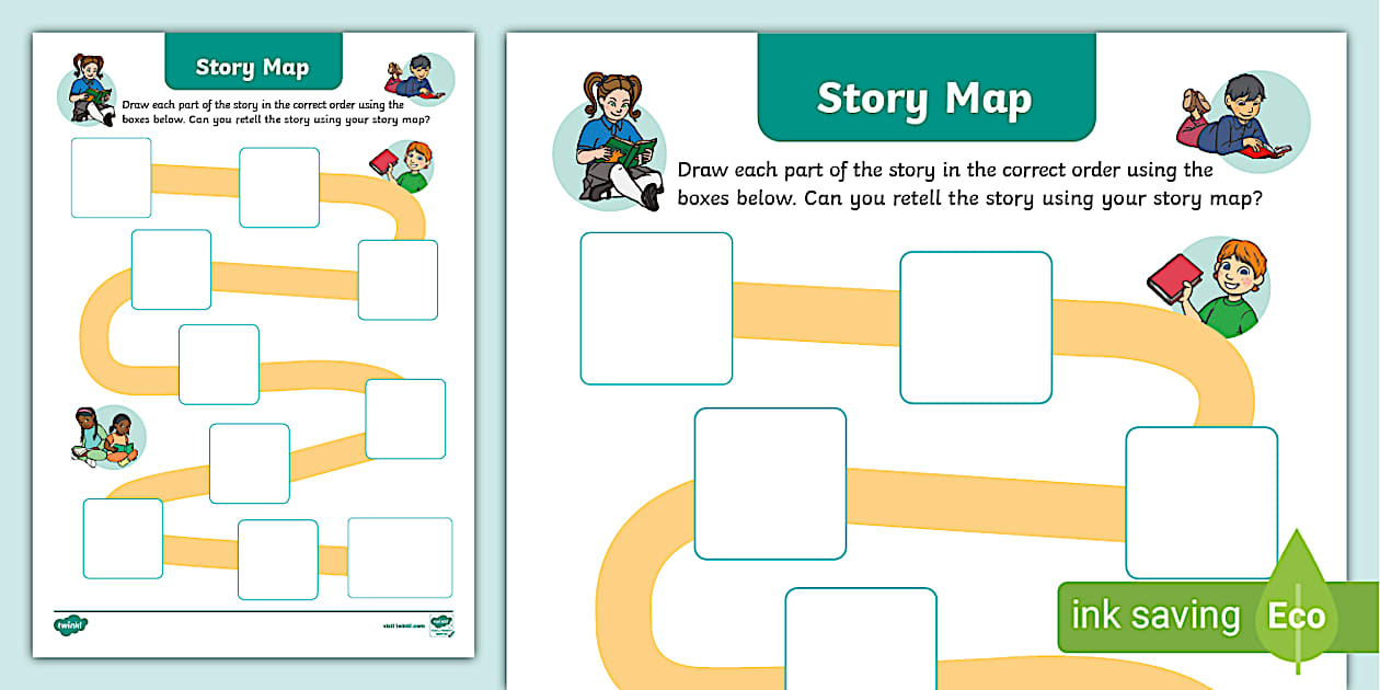 KS1 Story Map Template Activity | Twinkl English - Twinkl