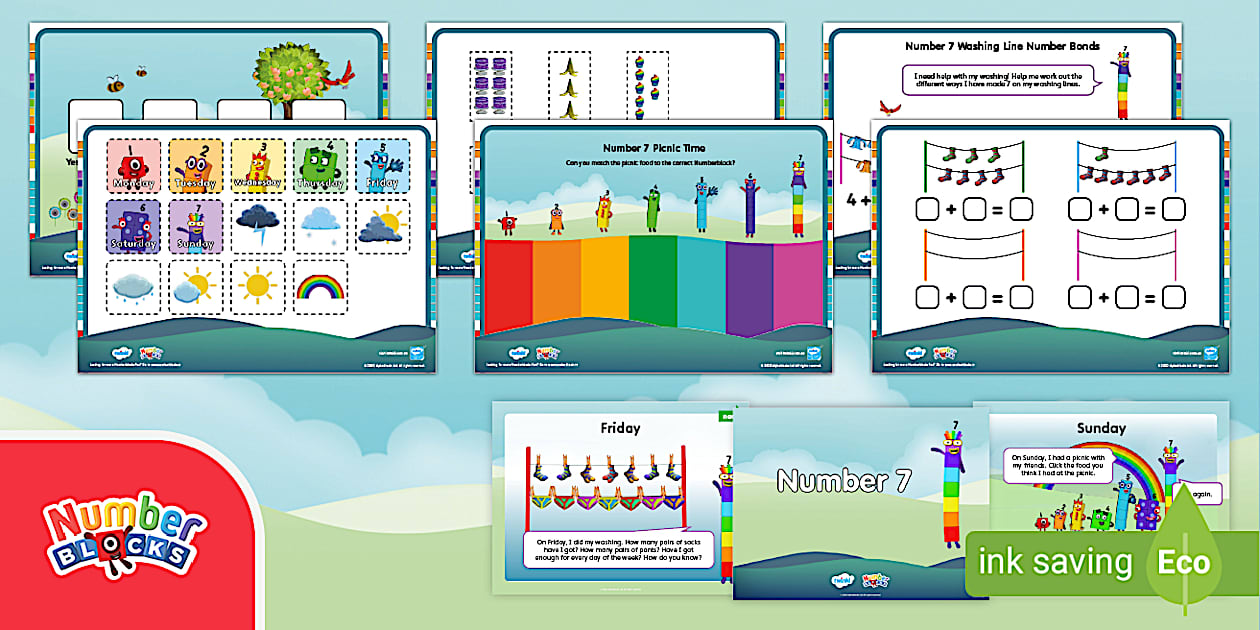 Numberblocks: Lucky Number Seven Resource Pack - Twinkl