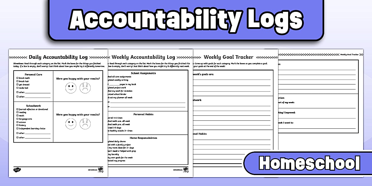 Homeschool Accountability Logs | Twinkl USA
