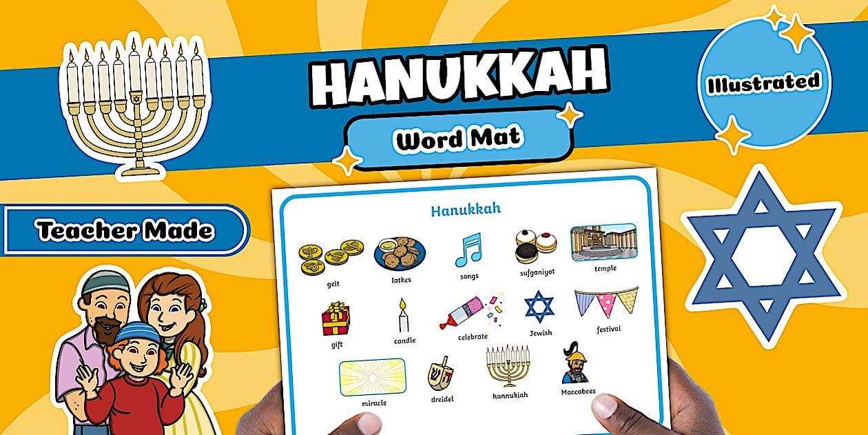 Hanukkah Word Mat