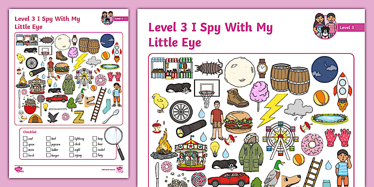 Level 3 I Spy With My Little Eye (teacher made) - Twinkl
