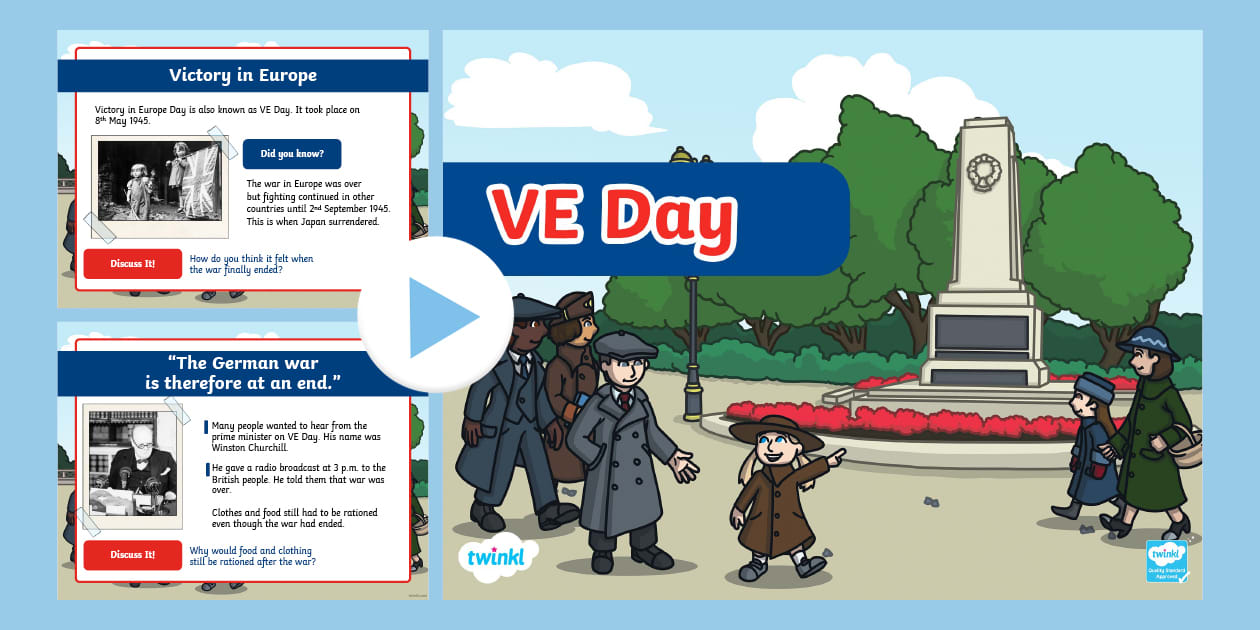 KS1 VE Day PowerPoint (teacher made) - Twinkl