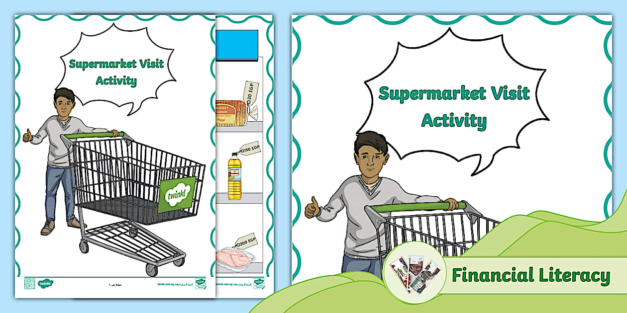 Supermarket Visit Activity Sheet (teacher made) - Twinkl