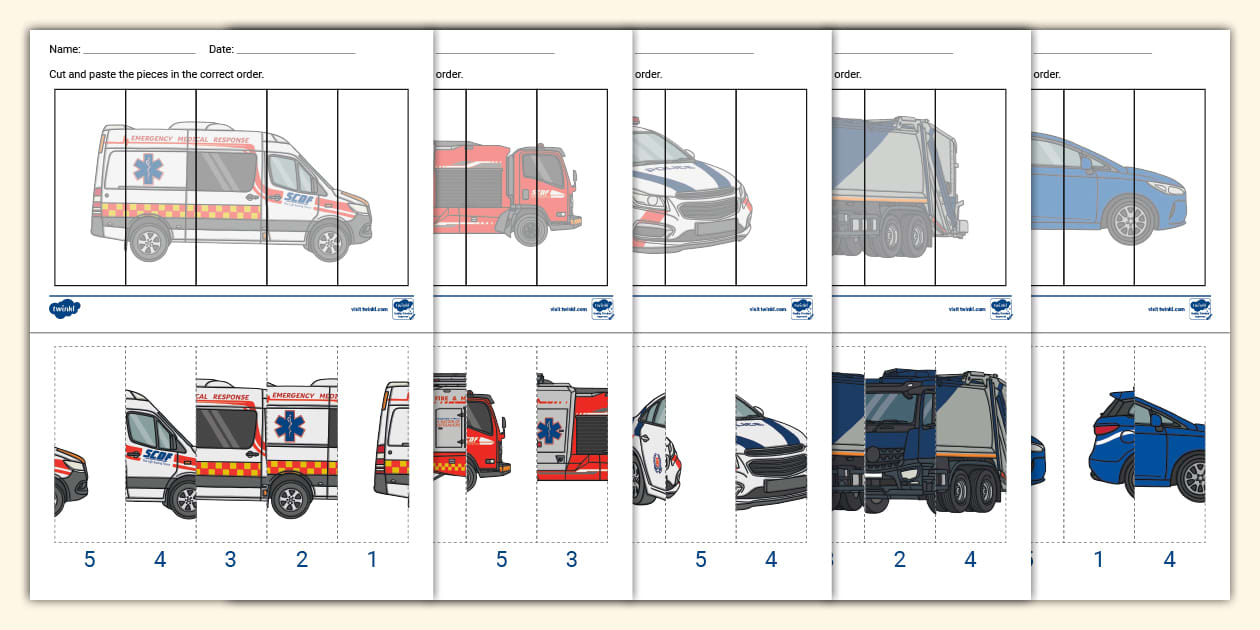 Singapore Transport Puzzle Activity