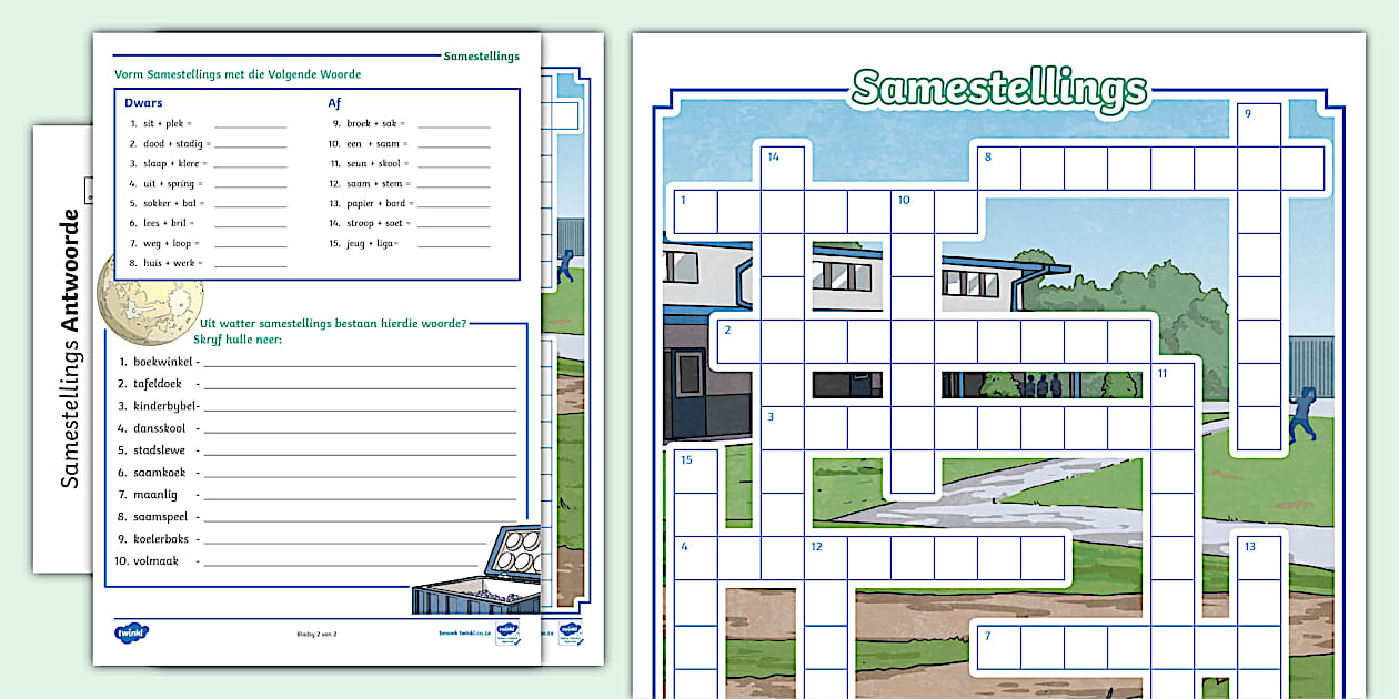 Samestellings blokkiesraaisel (teacher made) - Twinkl