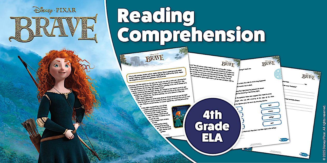 Brave: Fourth Grade Reading Comprehension Worksheet