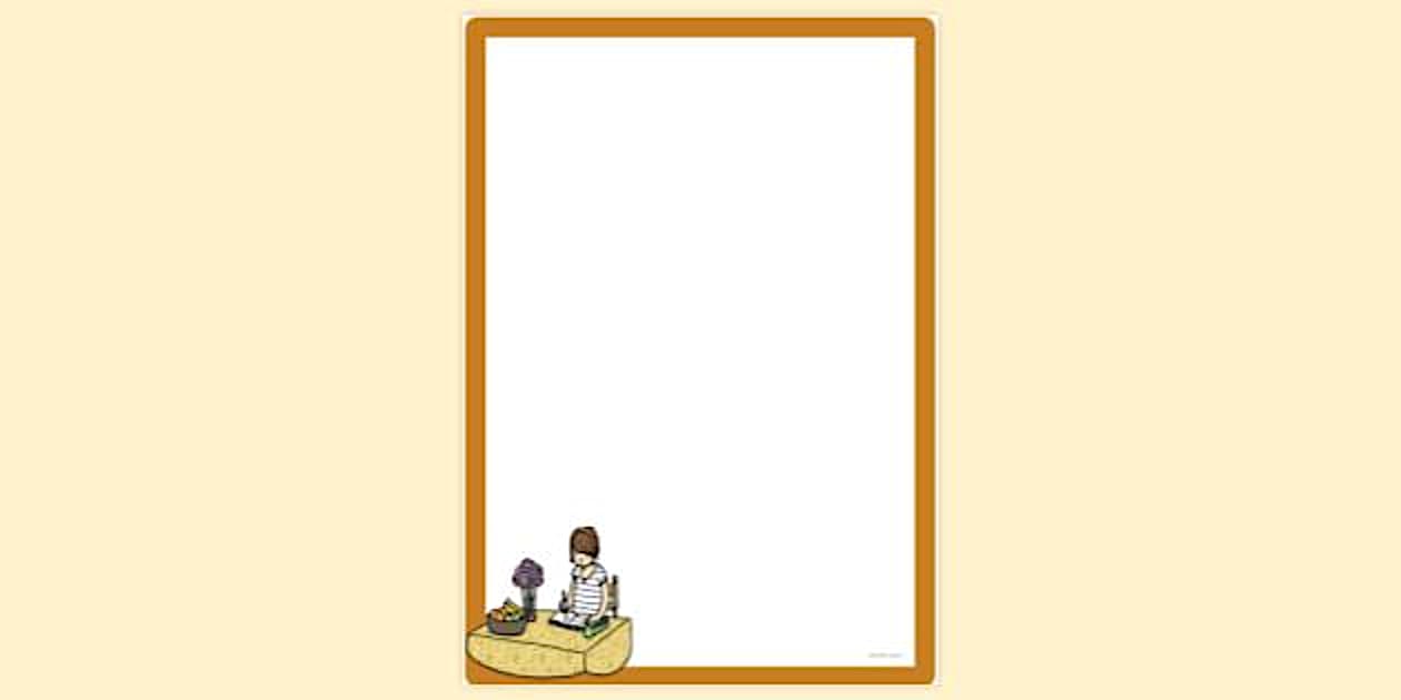 Simple Blank Homework Page Border | Page Borders | Twinkl