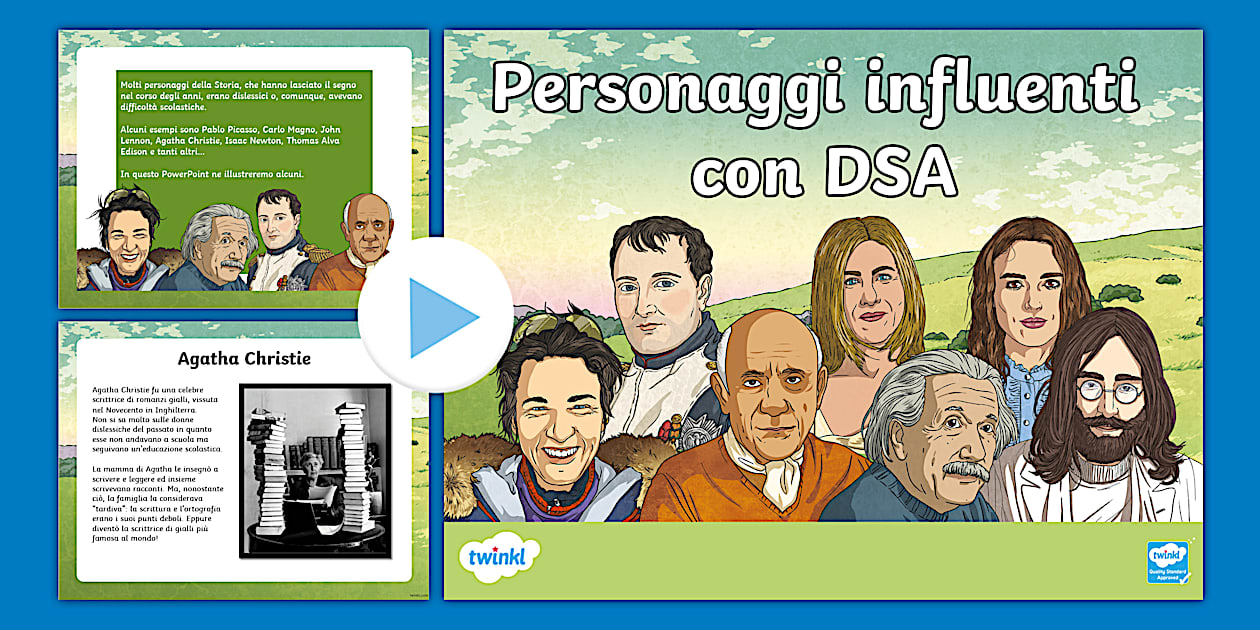 Personaggi influenti con DSA - PowerPoint - Twinkl