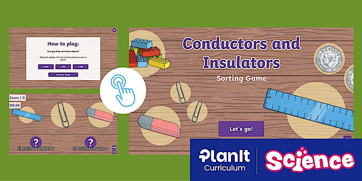 Conductors and Insulators Sorting Game