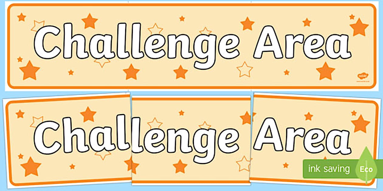 👉 Challenge Area Display Banner (teacher made) - Twinkl