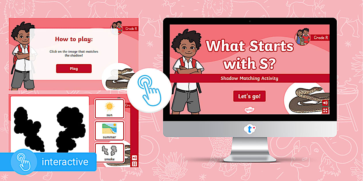 Grade R Phonics: Interactive Go! Game Letter S