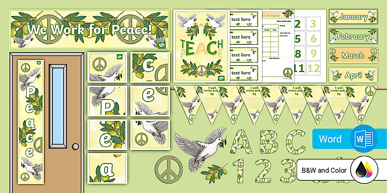 Peaceful Classroom Decor Pack for Kids | Twinkl USA - Twinkl