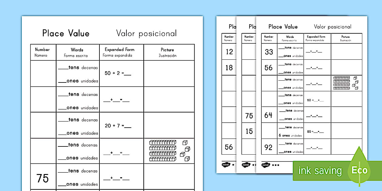Place Value Go Fish Style Activity English/Spanish - Place Value Go ...