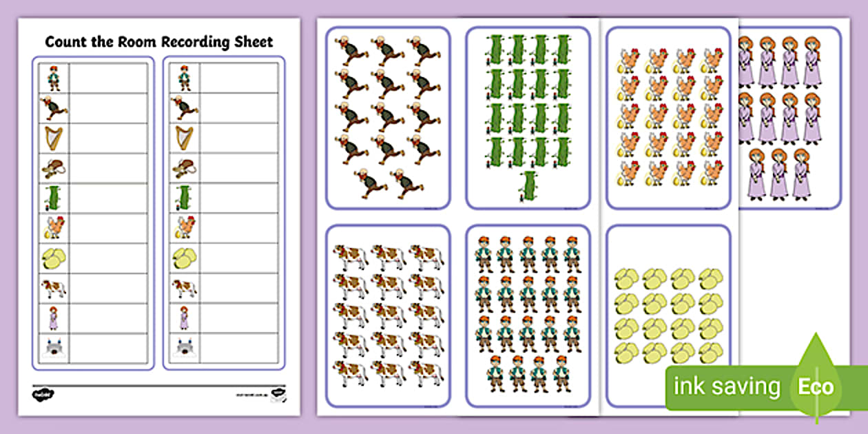Count the Room 11-20: Jack and the Beanstalk Activity Pack