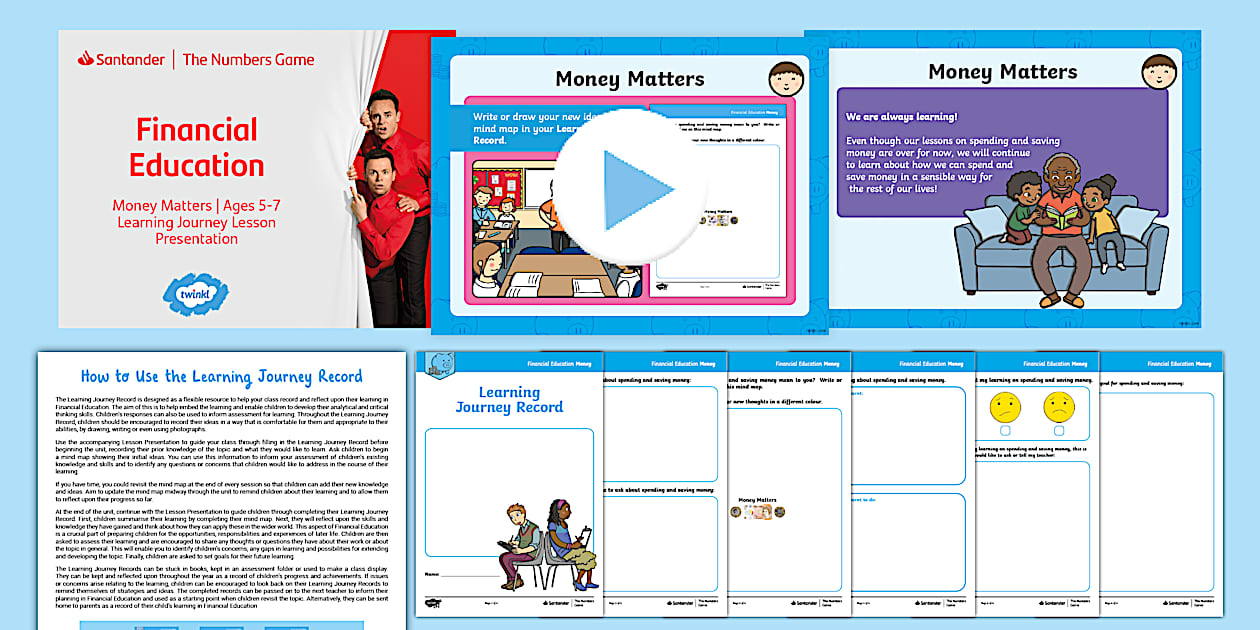 FREE! - CfE Financial Education: Learning Journey Record Resource Pack ...