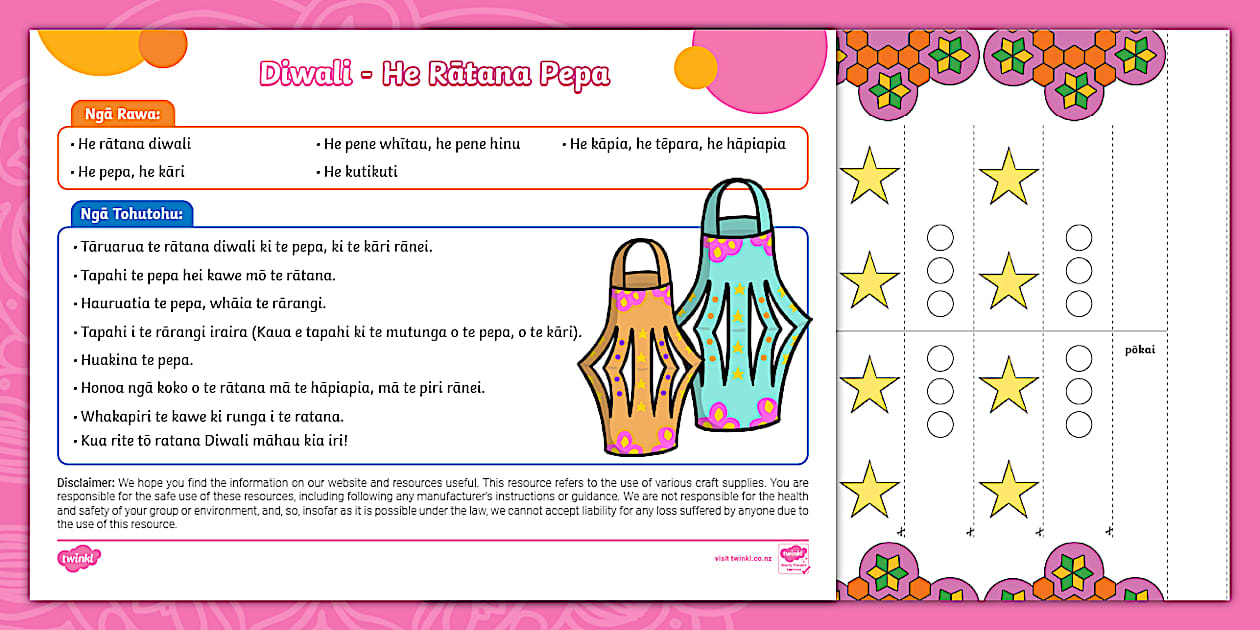 Diwali - He Ratana Pepa (teacher made) - Twinkl