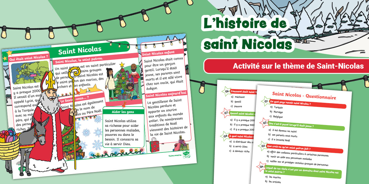 L'histoire de saint Nicolas - Cycle 3
