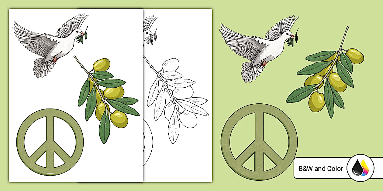 Peace Cutouts (teacher made) - Twinkl