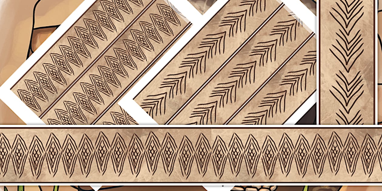 Stone Age Themed Border Pieces (teacher made) - Twinkl