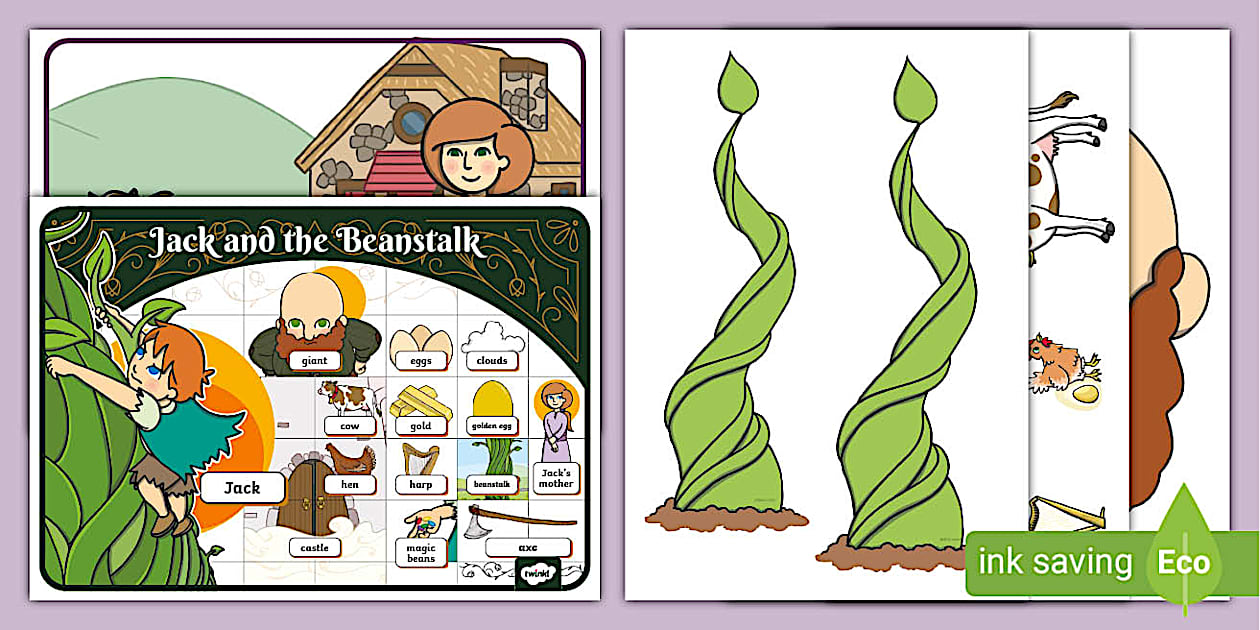 Jack and the Beanstalk Story Sack (teacher made) - Twinkl
