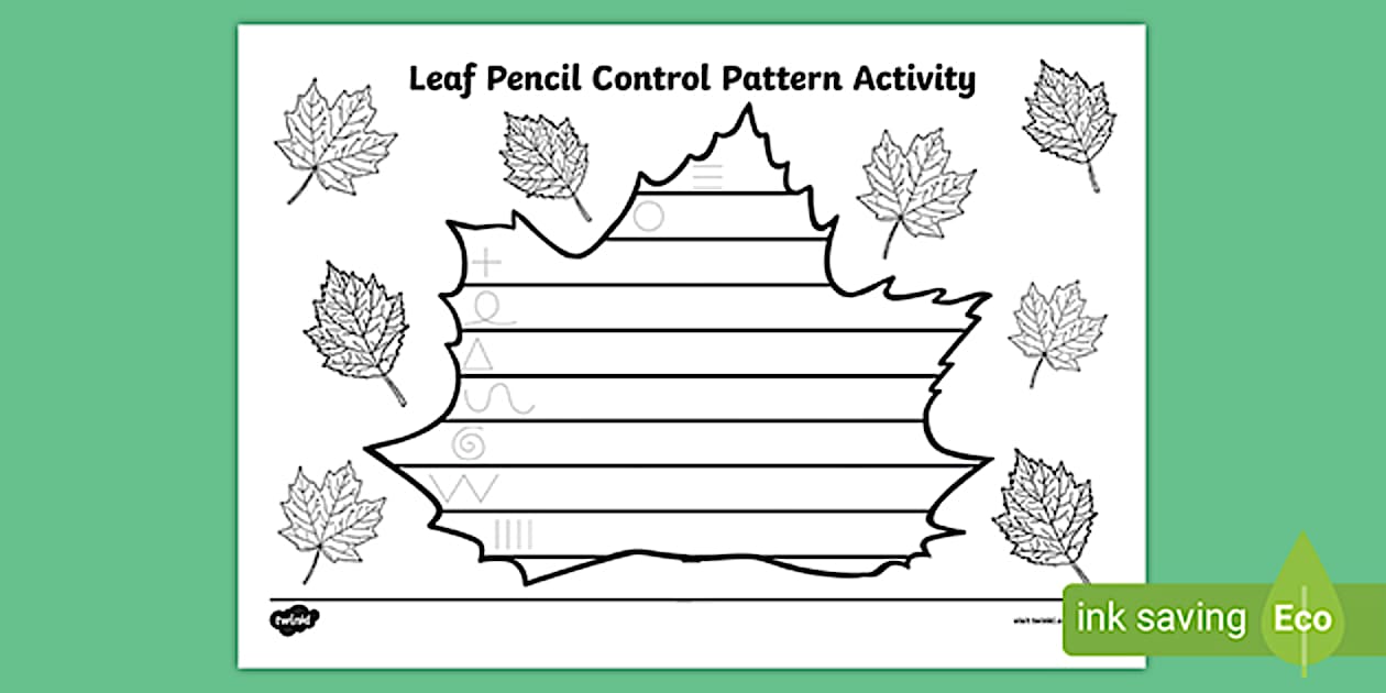 Autumn Pre-Writing Skills Mark-Making Activity - Twinkl