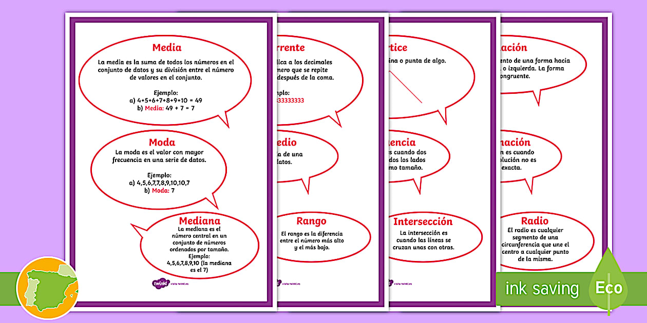 Posters: Conceptos matemáticos (teacher made) - Twinkl