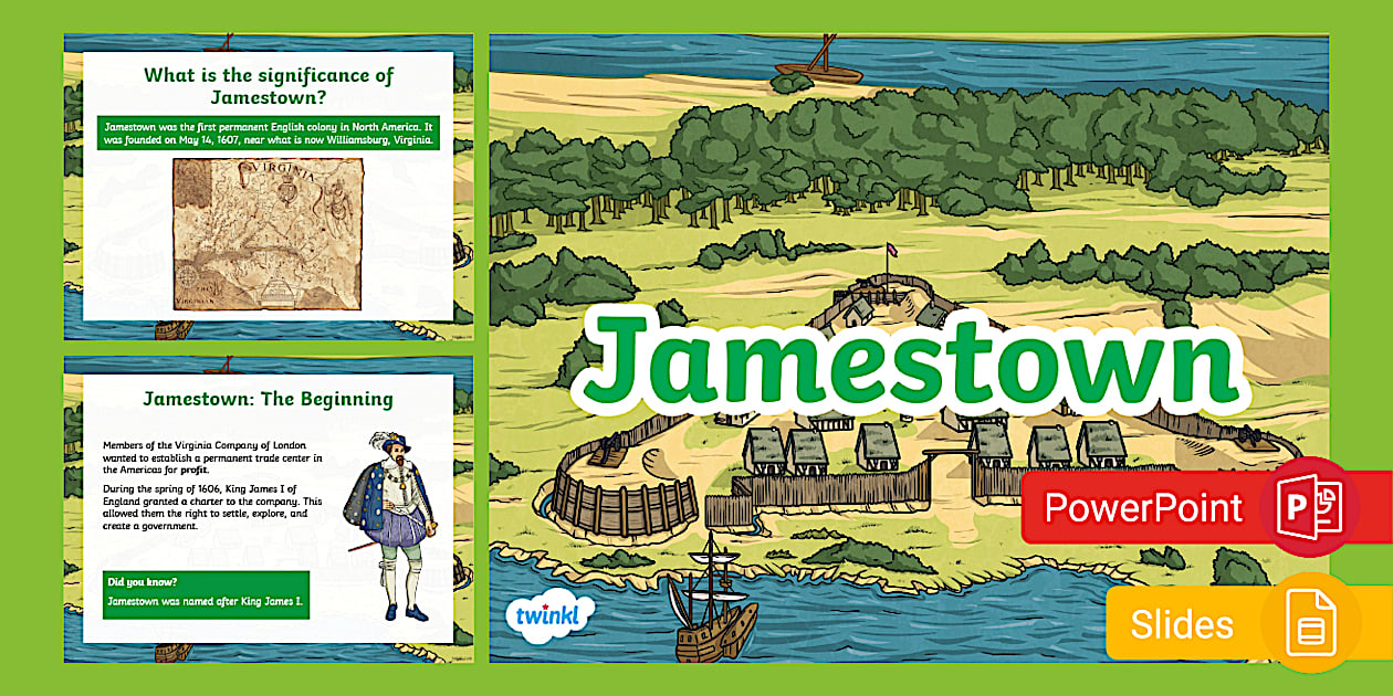 Jamestown PowerPoint & Google Slides for 3rd-5th Grade