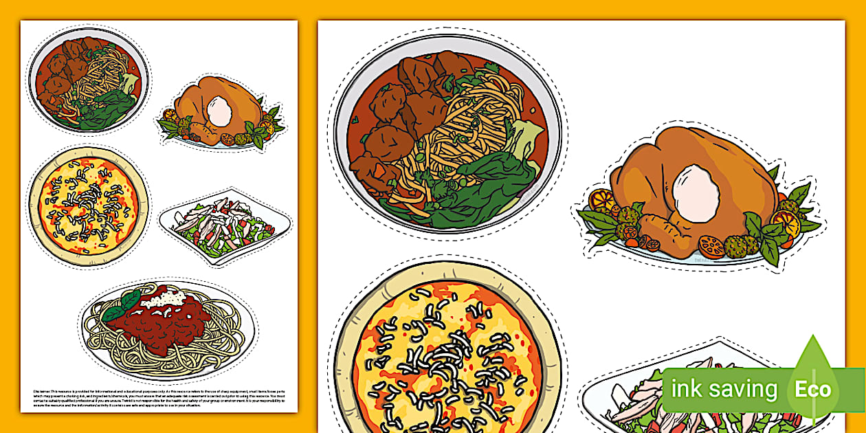 Food Clip Art Cut-Outs (teacher made) - Twinkl