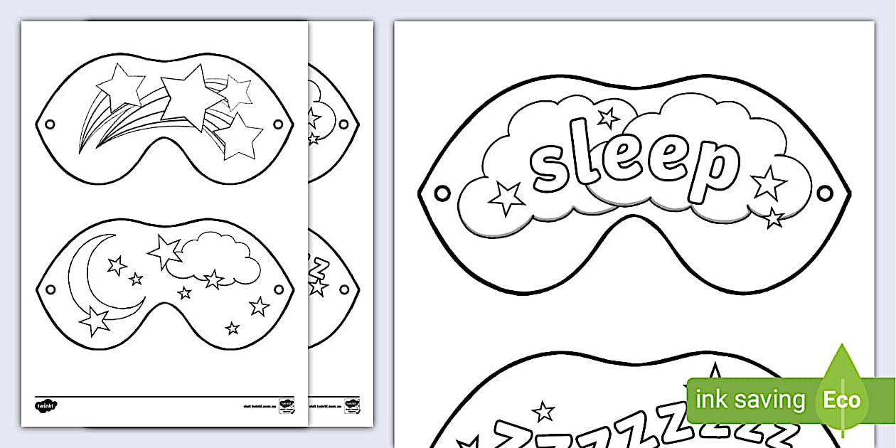 Role Play Sleep Mask PJ Day (teacher made) - Twinkl