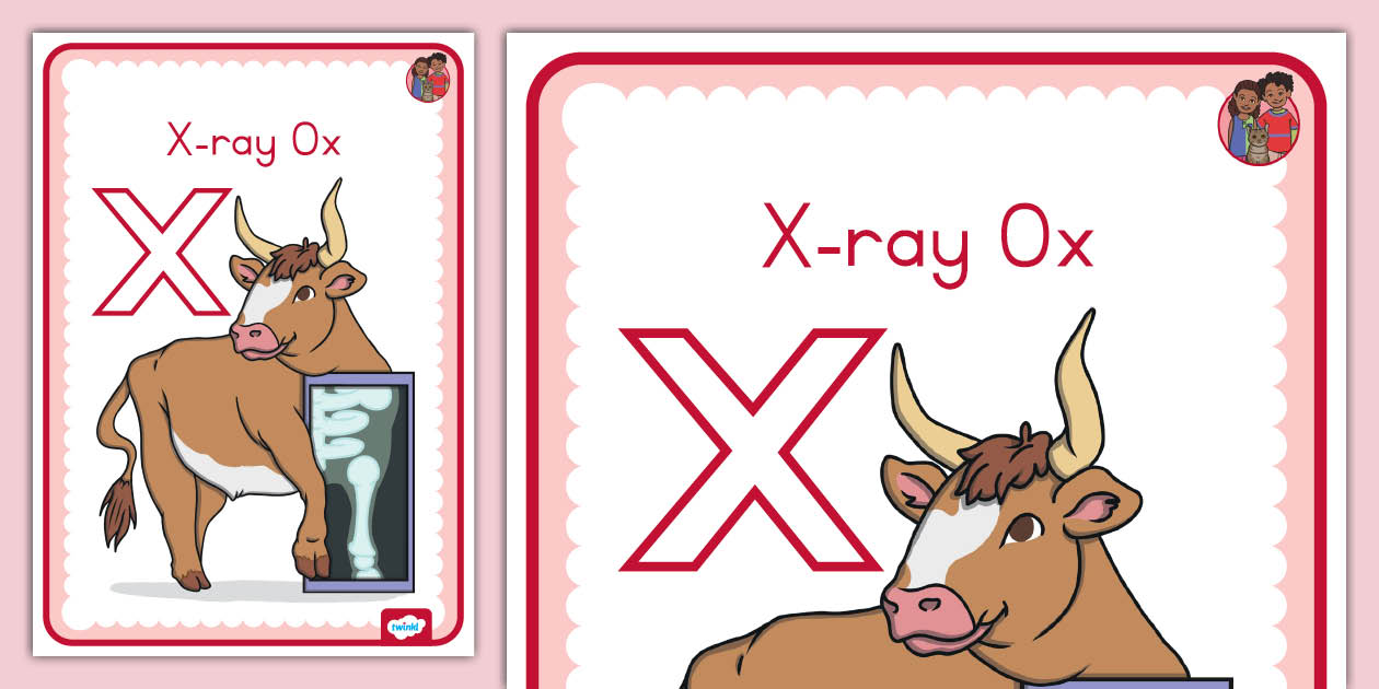 Grade R Phonics - Term 4 - x sound - Sound Character Poster