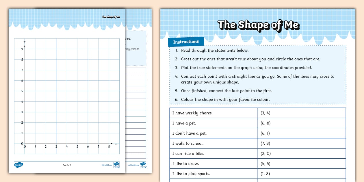 👉 The Shape of Me Activity Sheet (teacher made) - Twinkl