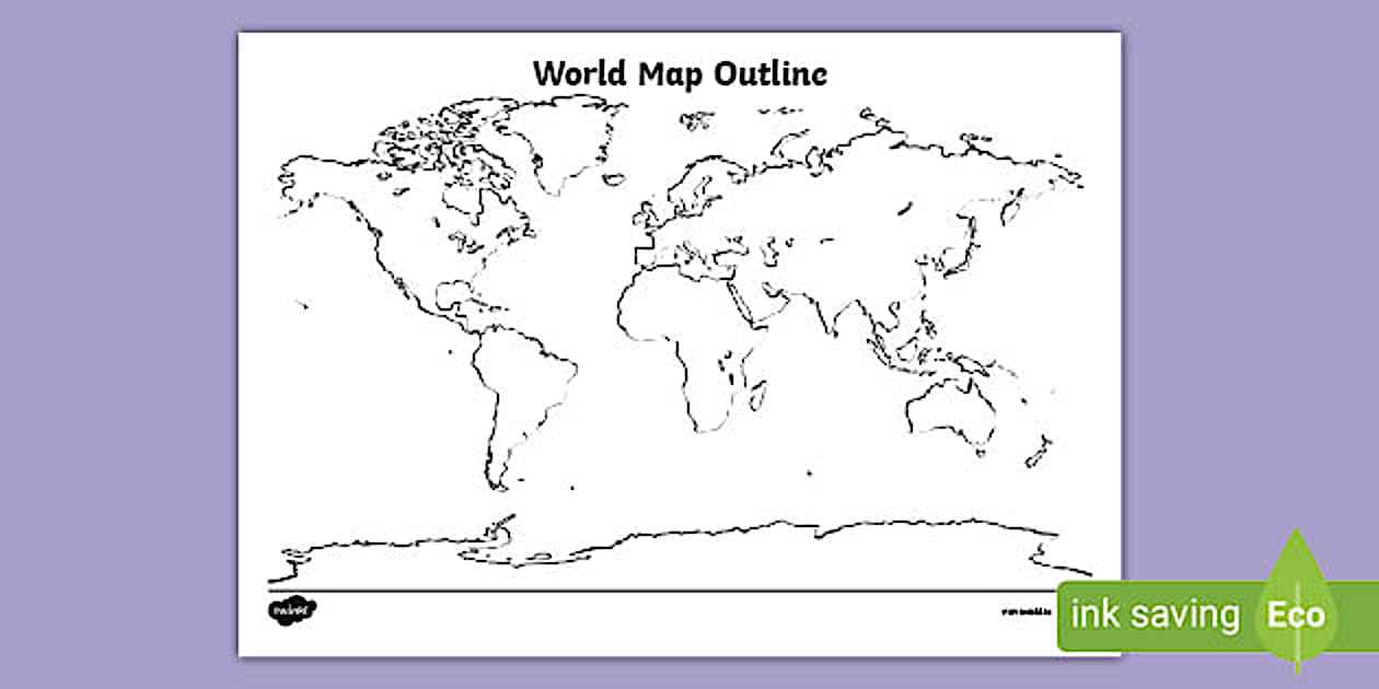 World Map Outline (صُمم من قبل مُختصّين)