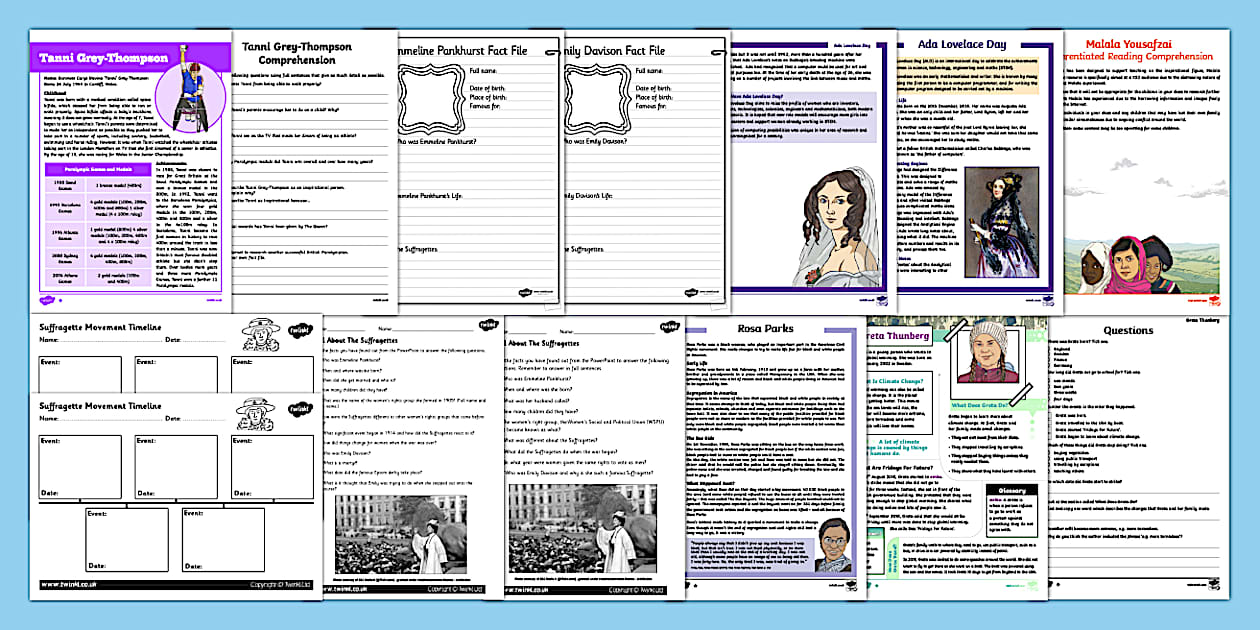 Women's Day Activities | Resource Pack | Year 3-6