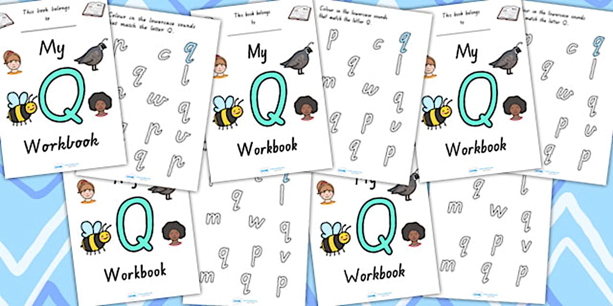 TAS My Workbook Q Uppercase (teacher made) - Twinkl