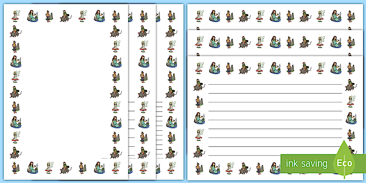 Mythical Woodland Creatures Page Borders (Teacher-Made)
