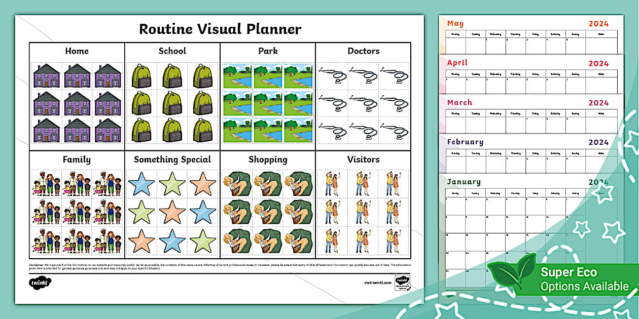Routine Visual Planner (Teacher-Made) - Twinkl